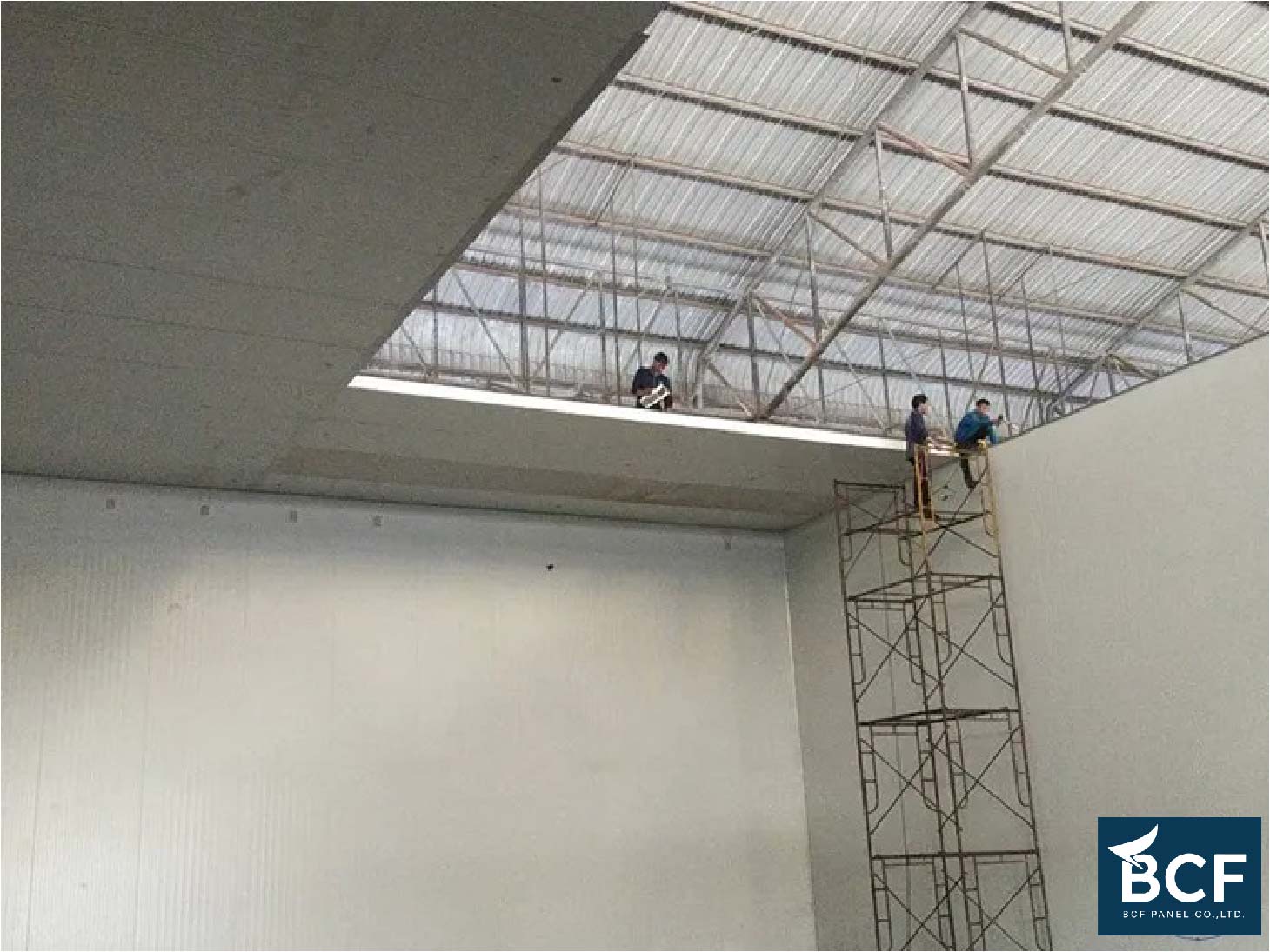 Installation of Thai Fong Rubber wall partitions | BCF PANEL ผู้ผลิต ...
